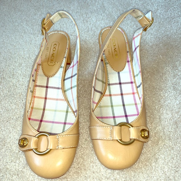 Coach | Shoes | Coach Sling Back Shoes | Poshmark